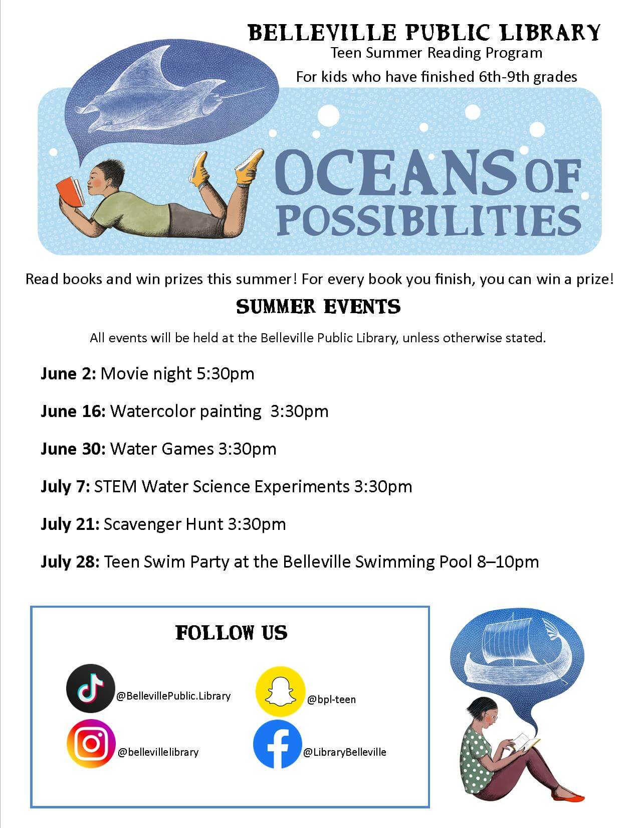 Teen SRP flyer – Belleville Public Library